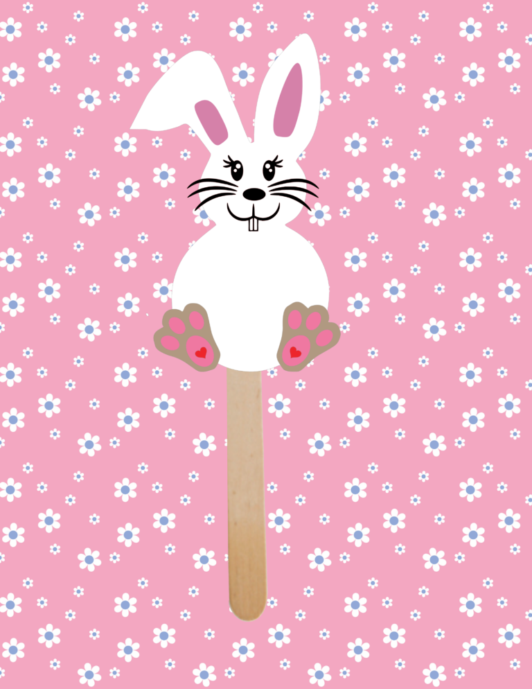 Easy Easter Puppets Craft for kids - Just Us Crafting